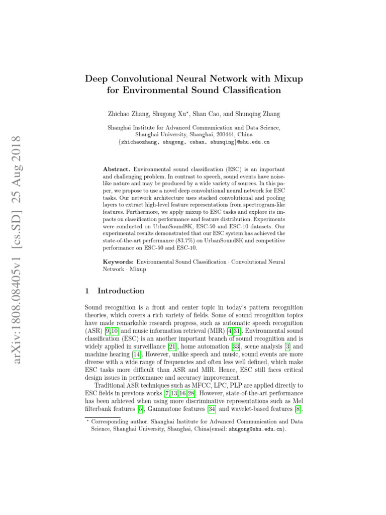 Deep Convolutional Neural Network With Mixup | PDF | Deep Learning | Cybernetics