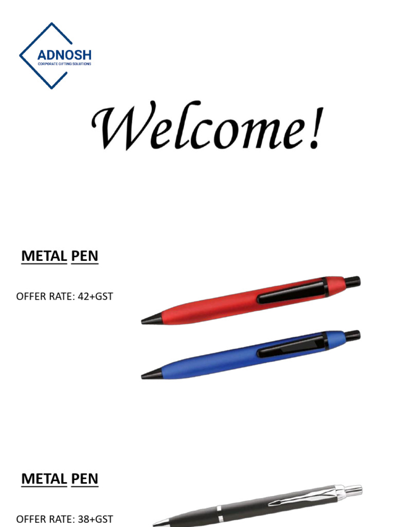 Metal Pen Offer Rates and Discounts | PDF