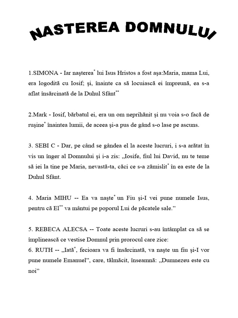 Program Craciun | PDF