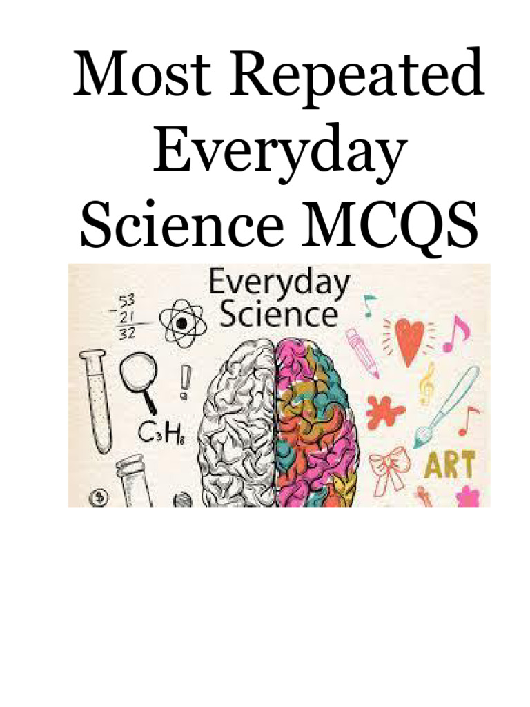 Everyday Science MCQs for Students | PDF | Rock (Geology) | Atmosphere ...