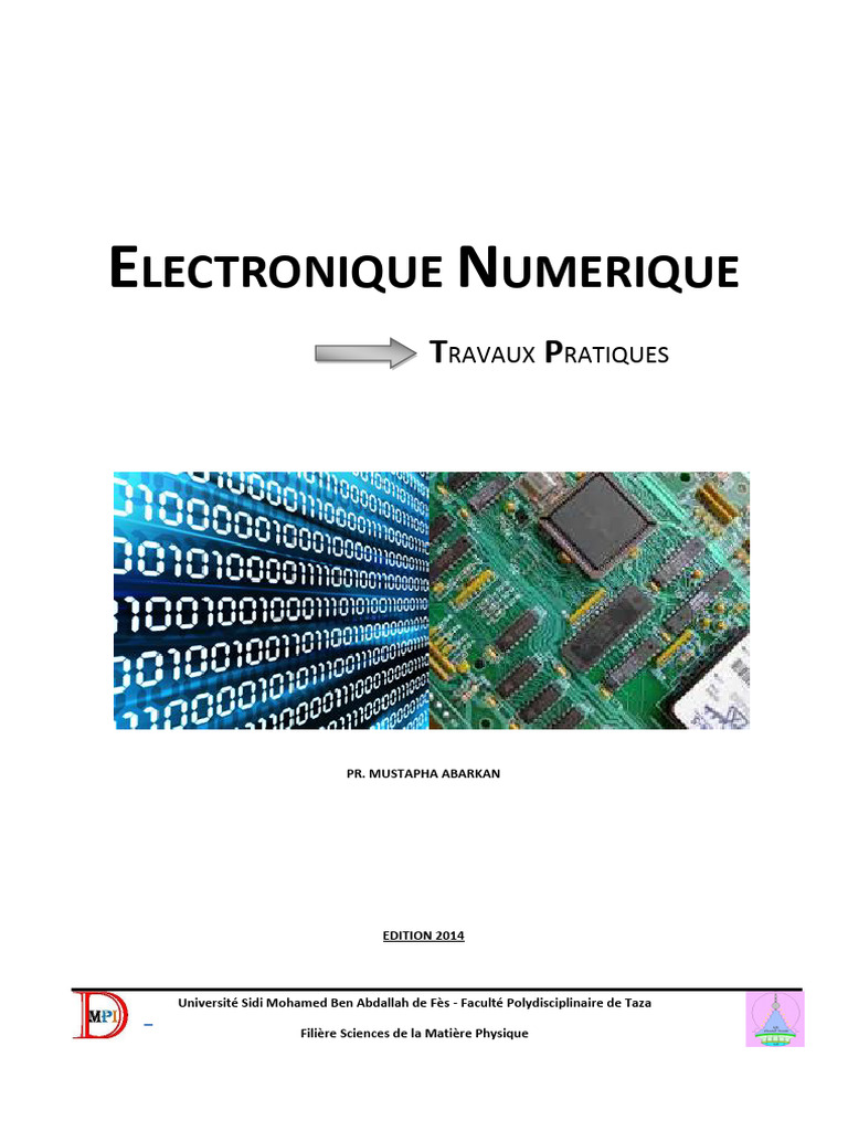Lectronique Umerique: Ravaux Ratiques | PDF | Ingénierie informatique ...