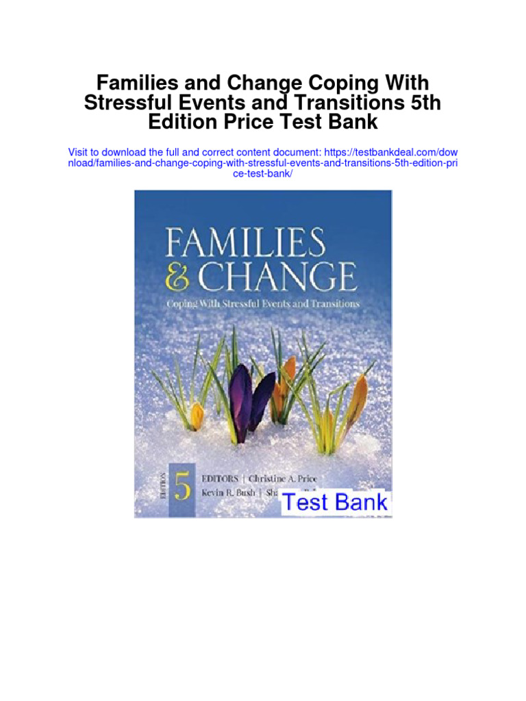 Instant Download Families and Change Coping With Stressful Events and ...