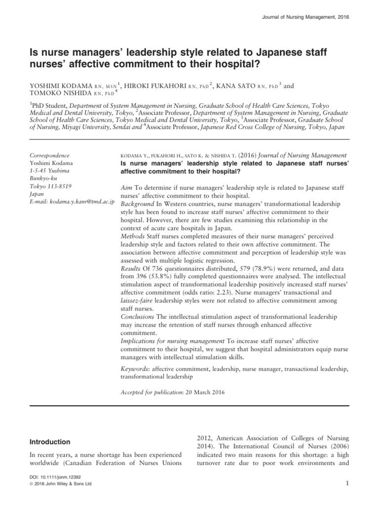 Jonm 12392 | Download Free PDF | Leadership | Transformational Leadership