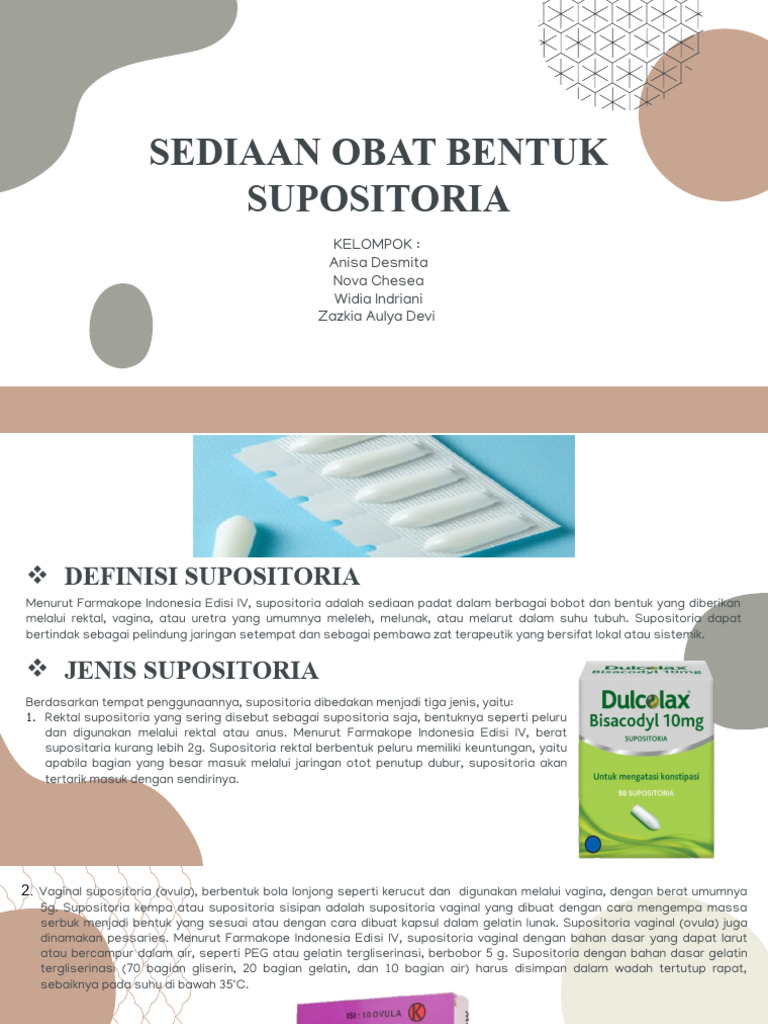 A PPT Supositoria Nisa-1 | PDF