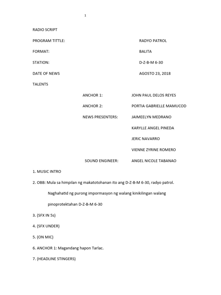Script 2018 | PDF