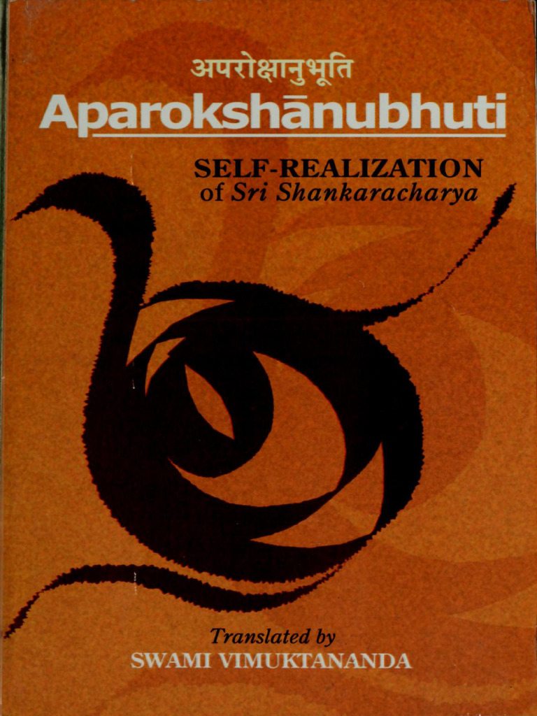 Aparoksanubhuti Self-Realization - Adi Shankara | PDF