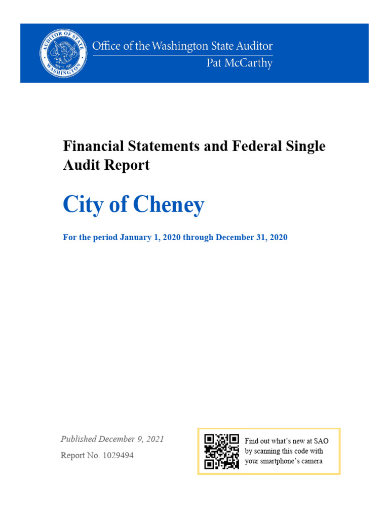 Single Audit Report - 2020 | PDF