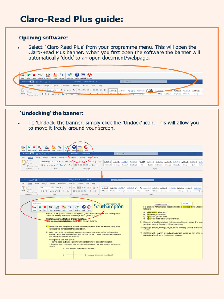 Claro Read Plus User Guide | PDF | Icon (Computing) | Point And Click
