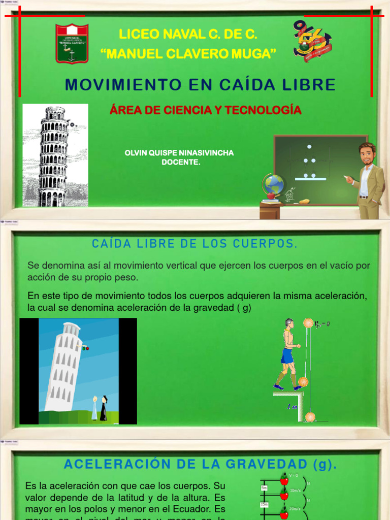 Caída Libre | PDF | Cantidad | Cambio
