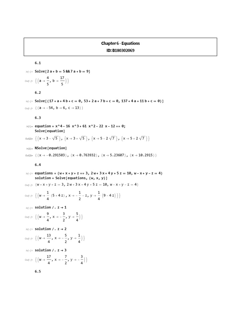 Mathematica Problem Download Free Pdf Mathematical Analysis