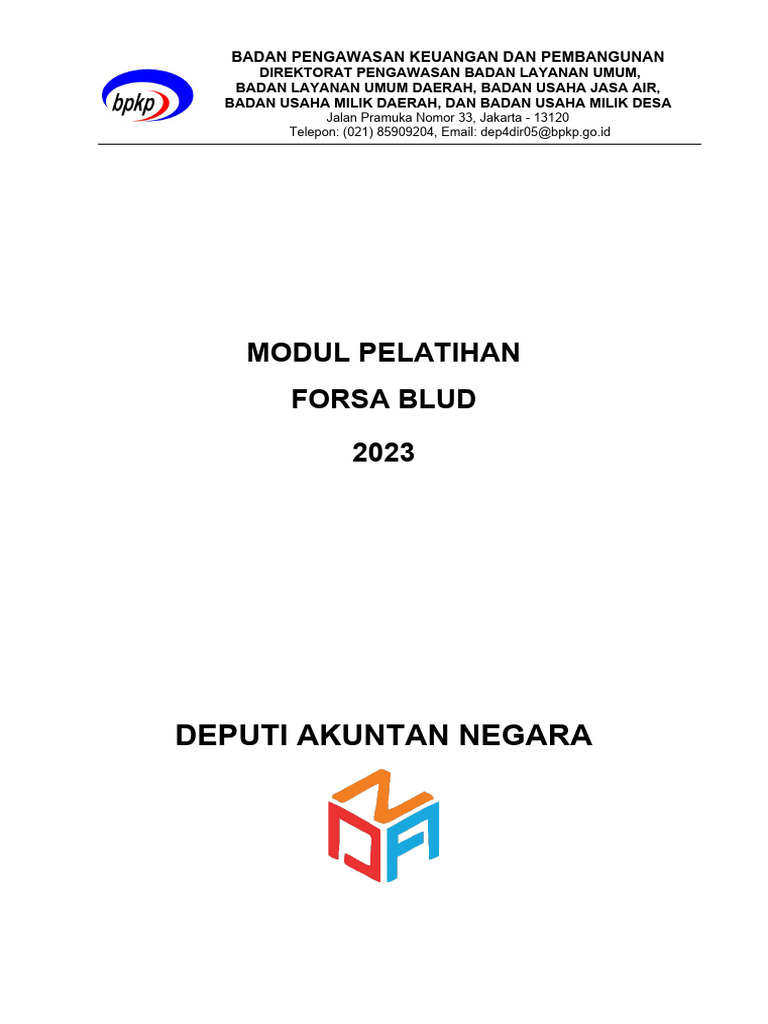 Modul Pelatihan FORSA BLUD Net | PDF
