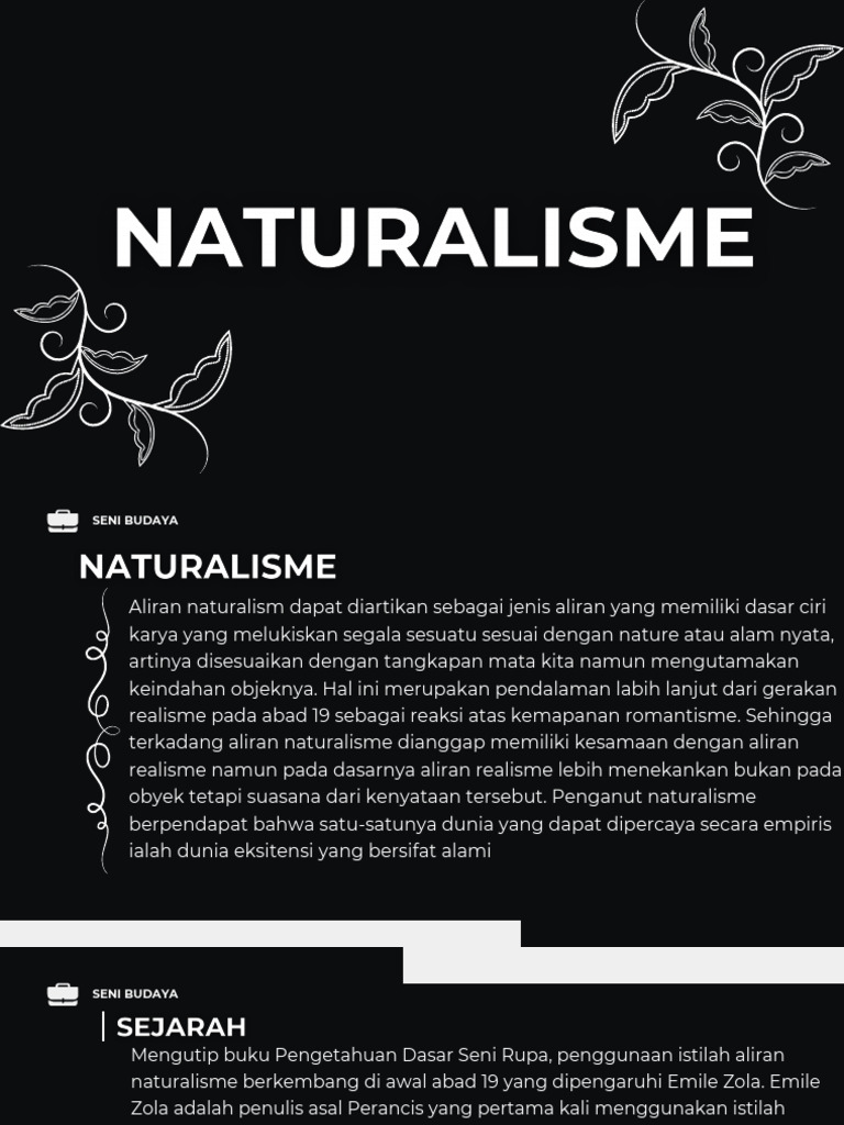 Aliran Naturalisme dalam Seni Rupa | PDF | Ilmu Sosial | Filsafat
