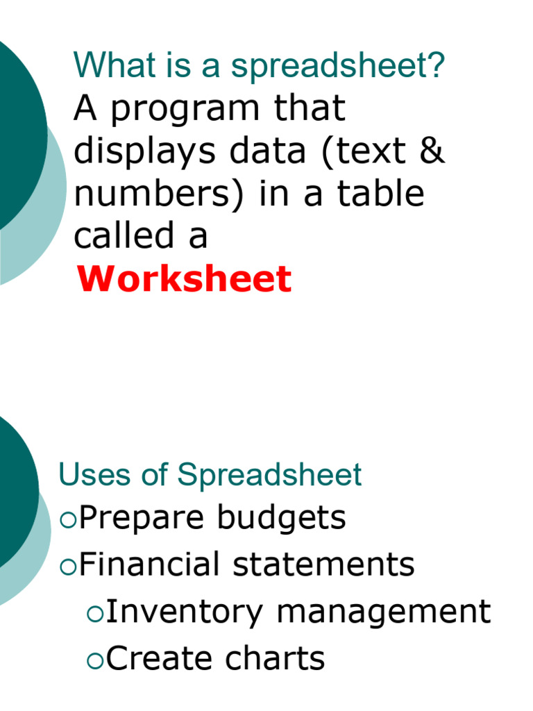 Ict Spreadsheet | PDF