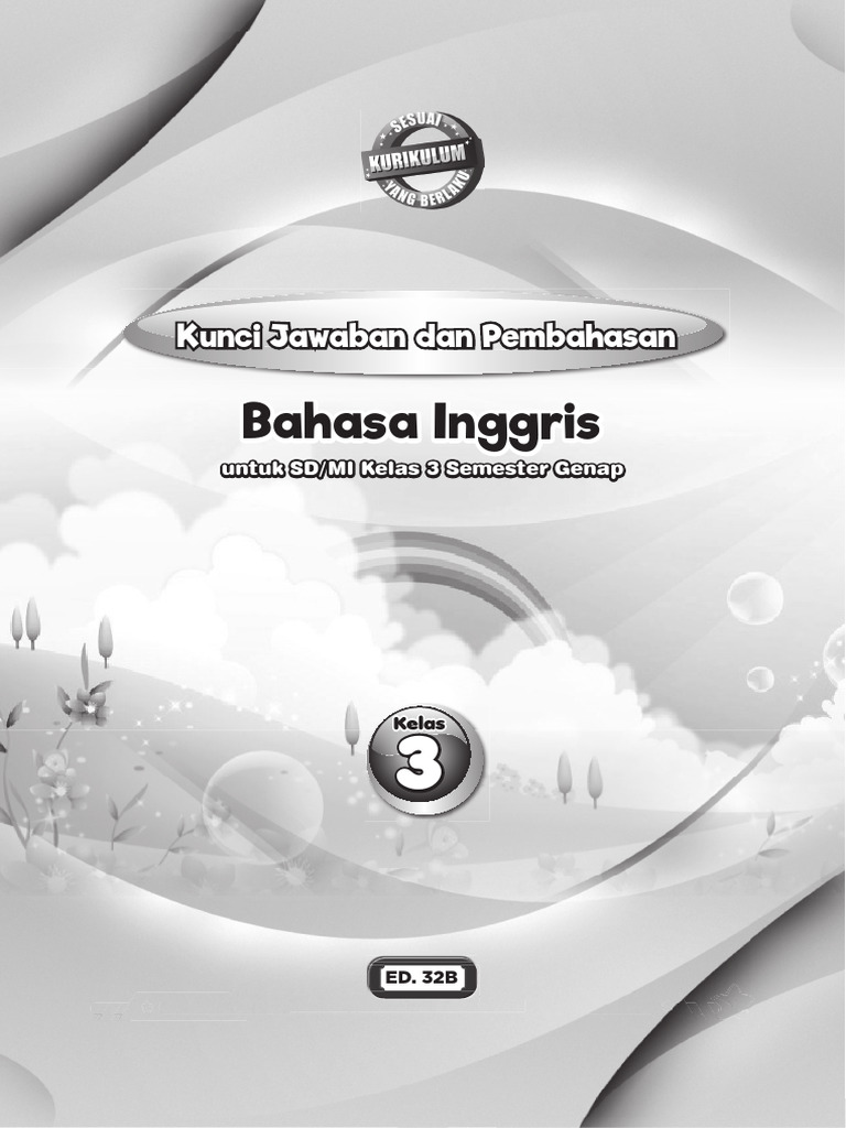 Kunci Bahasa Inggris 3 K13 32B - Jarwadi | PDF