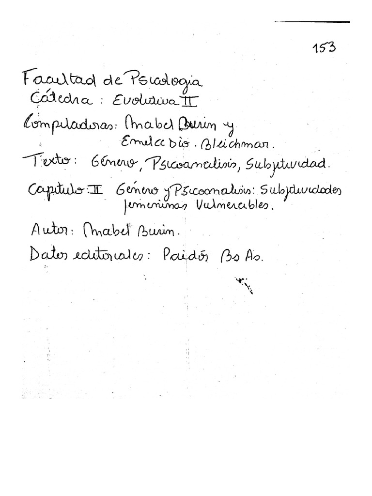 Burin, M. (1987) Crisis de La Mediana Edad en Las Mujeres | PDF