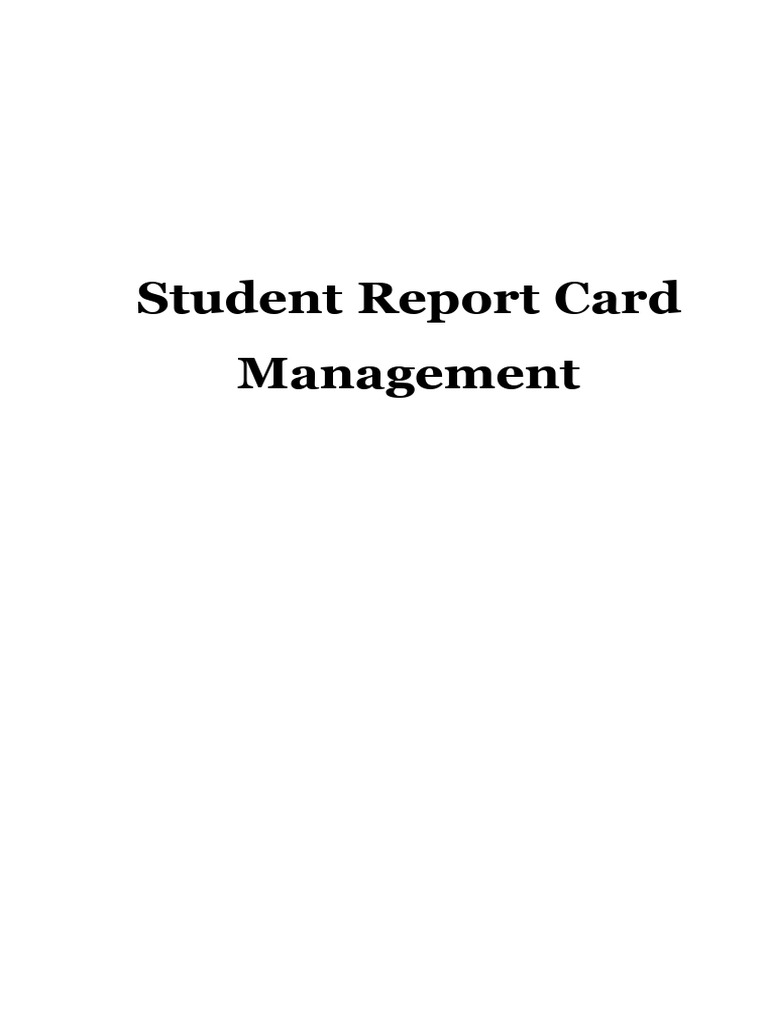 Student Report Card Management | PDF | Computer File | Computer Program