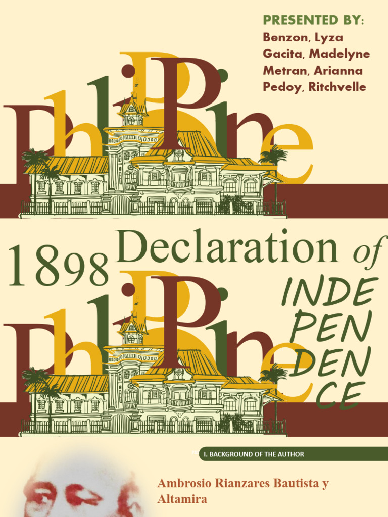 1898 Declaration of Philippine Independence | PDF | Philippines ...