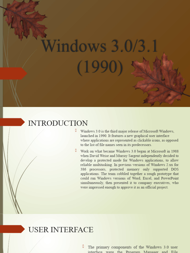 Windows 3.0 REPORT | PDF | Microsoft Windows | Microcomputers