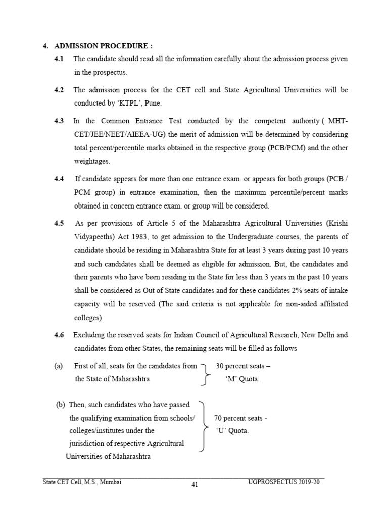 Admission Process | PDF | University And College Admission