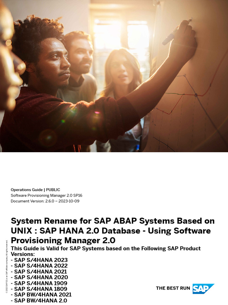 SAP System Rename Guide for HANA 2.0 | PDF | Computing | Software