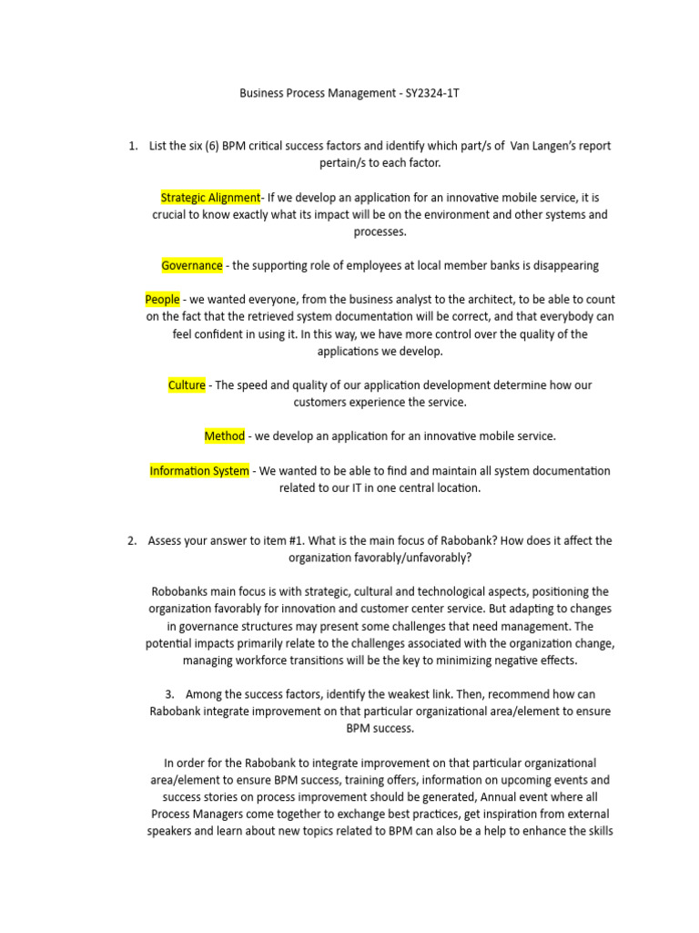 Business Process Management 556 | PDF | Business Process Management | Cognitive Science