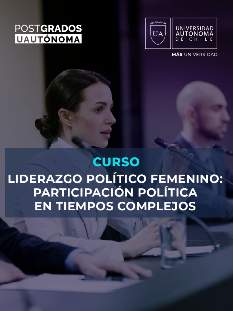 BROCHURE Liderazgo Politic Femenino Partic Politica en Tiempos Complejos | PDF | Liderazgo ...