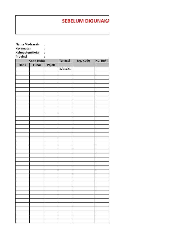 Simulasi BKU - Lengkap | PDF