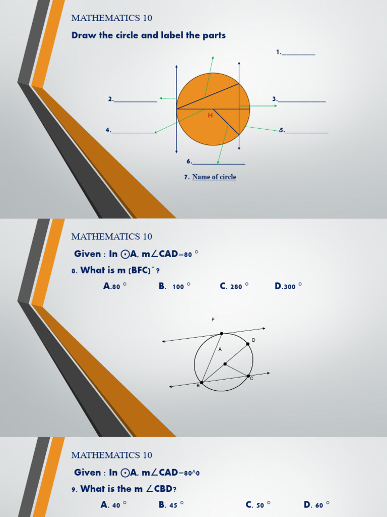 Mathematics 10 | PDF | Angle | Pi