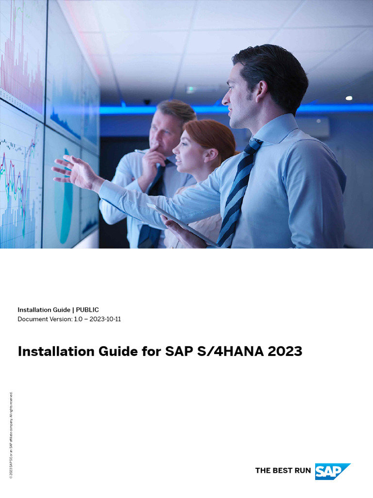 Installation Guide For SAP S4HANA 2023 | PDF | Computing | Software Engineering