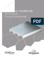 Kingspan Quadcore ks1000rw Roof Panel Data Sheet en GB Ie | PDF | Roof | Building Engineering