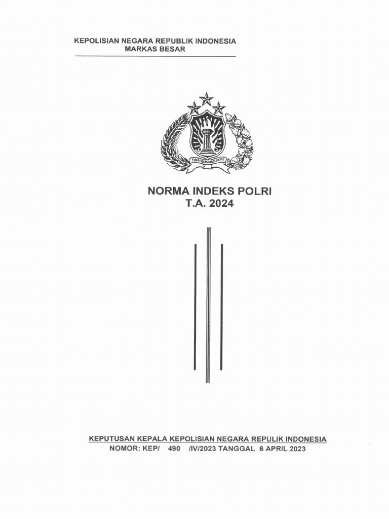 Norma Indeks 2024 Kep - 490 - 6 - April - 2023 - 240111 - 080145 | PDF