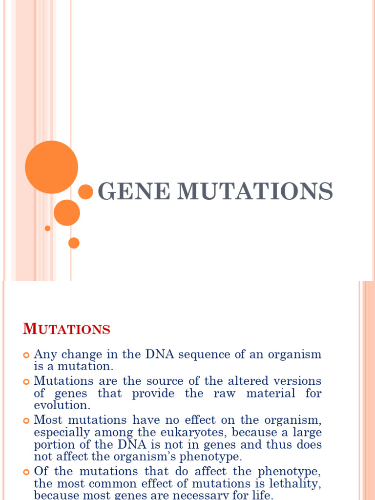 Gene Mutations and Sickle Cell Anemia | PDF | Genetic Code | Gene