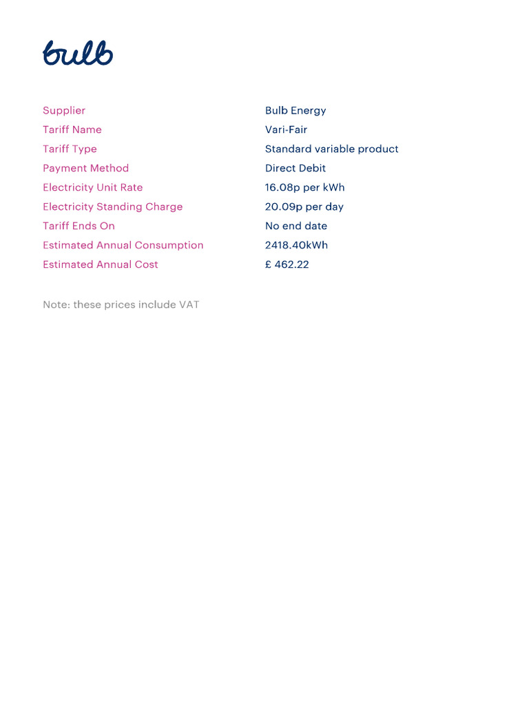 Tariff Information | PDF