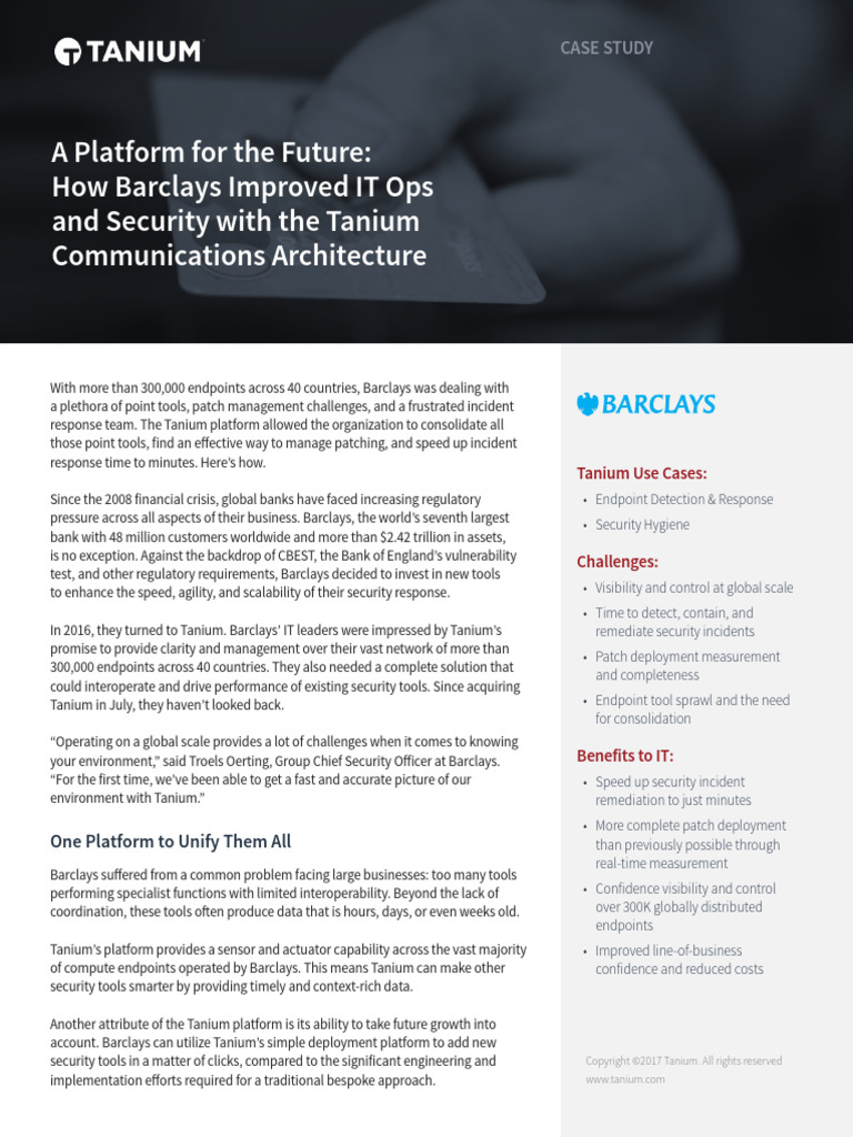 Barclays Case Study | PDF | Computer Security | Security