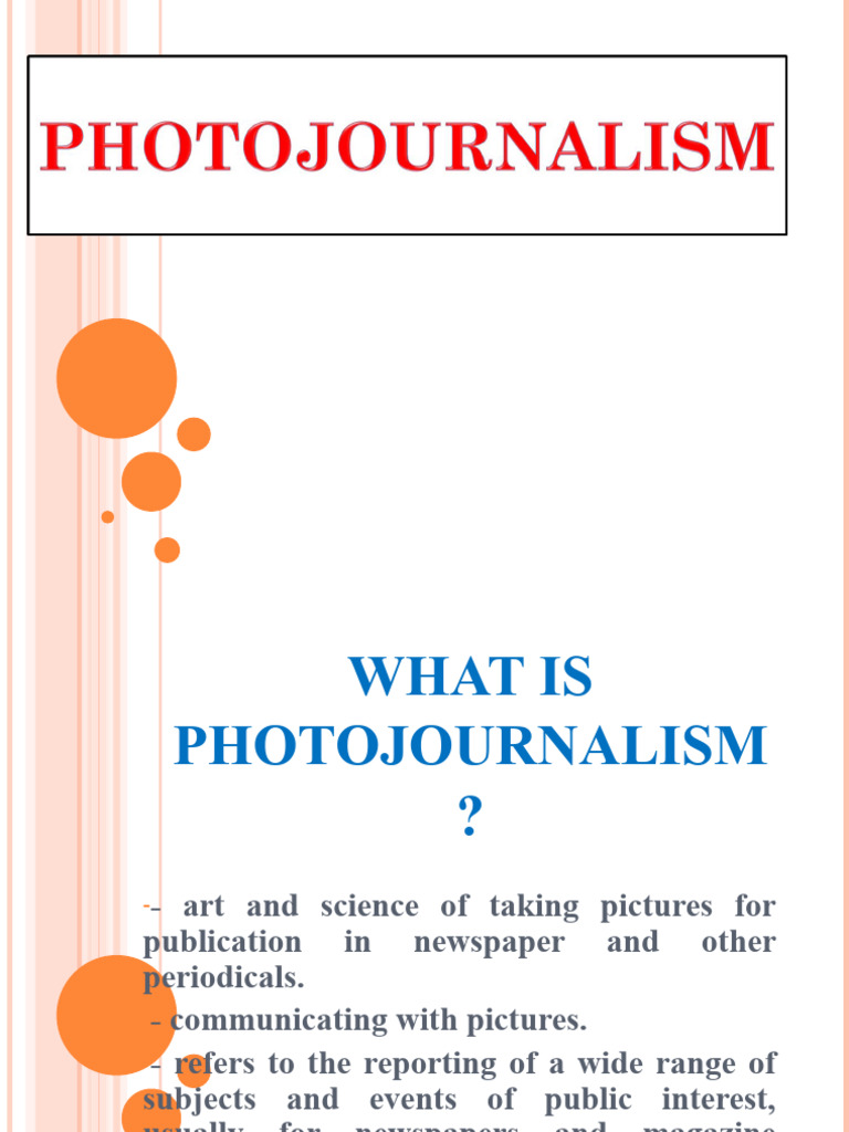 Photojounalism Edited | PDF | Social Science | Wellness