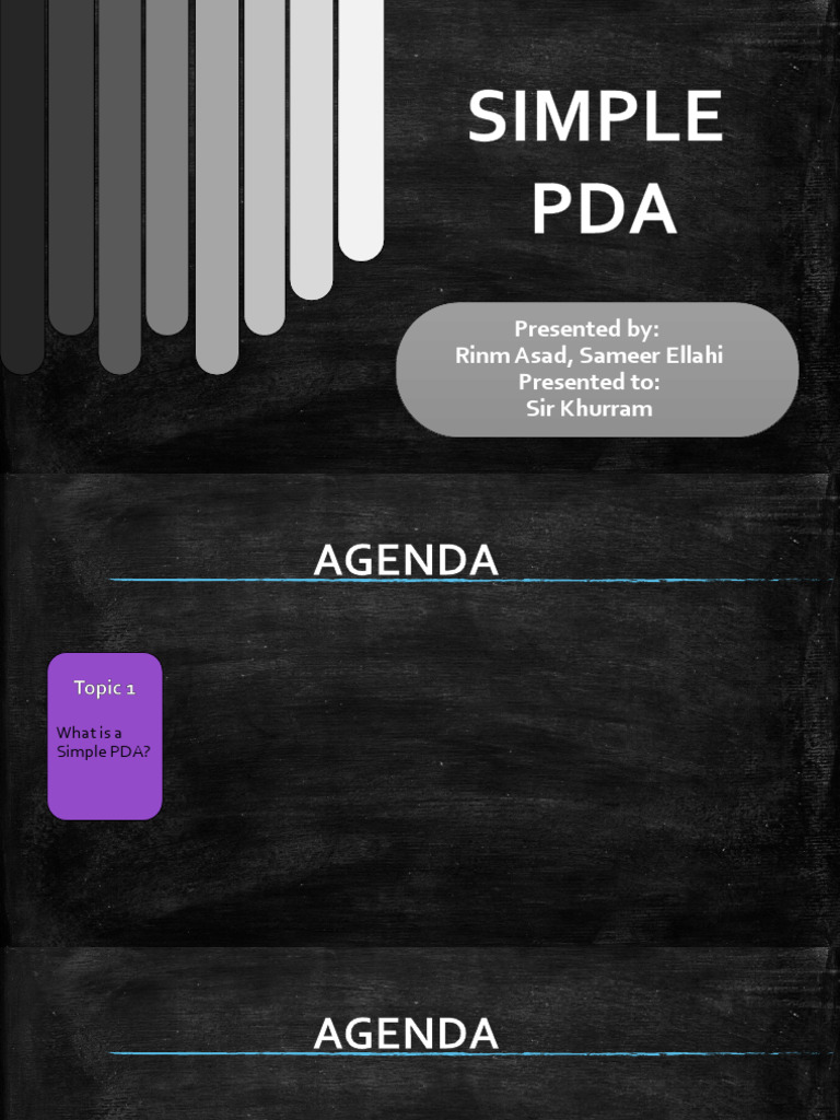 Simple PDA: Symbols and Construction | PDF