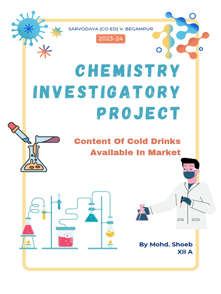 Blue and Yellow Doodle Chemistry Project Cover A4 Document-2 | PDF | Technology & Engineering