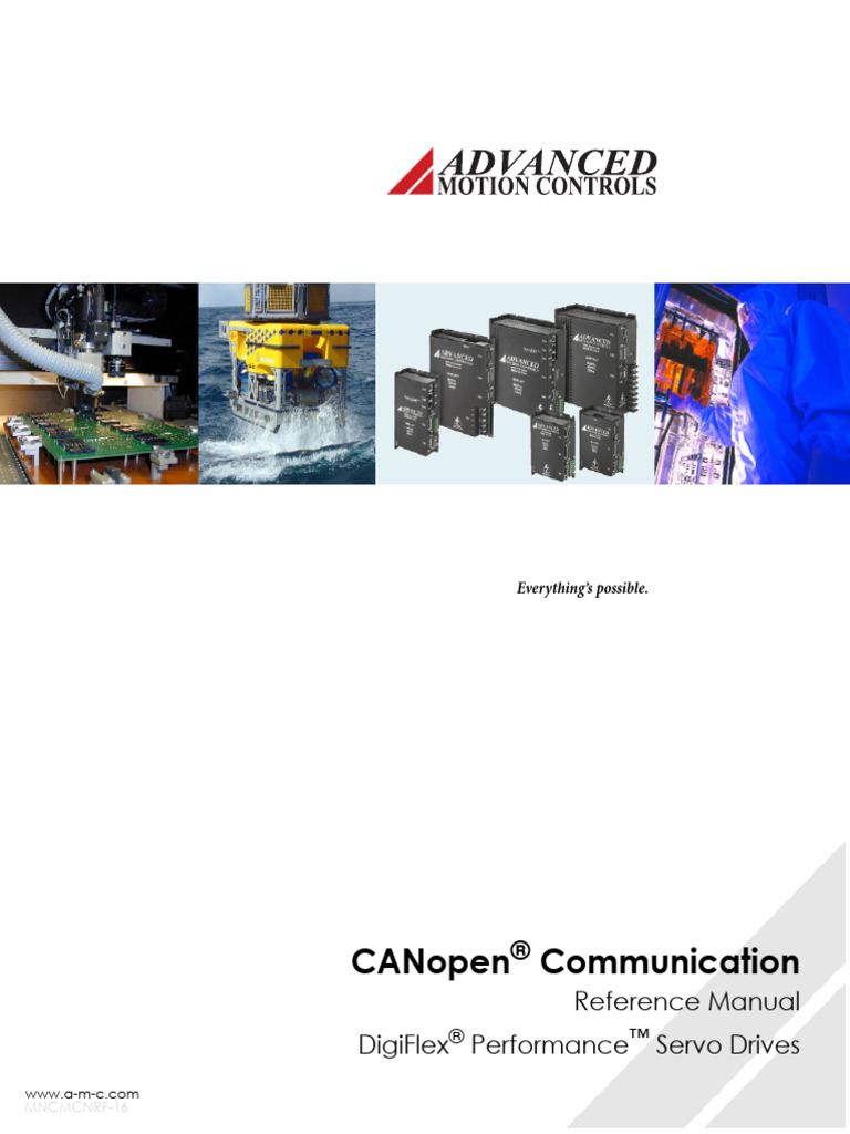 AMC CommManual CANopen | PDF | Computer Engineering | Electrical Engineering