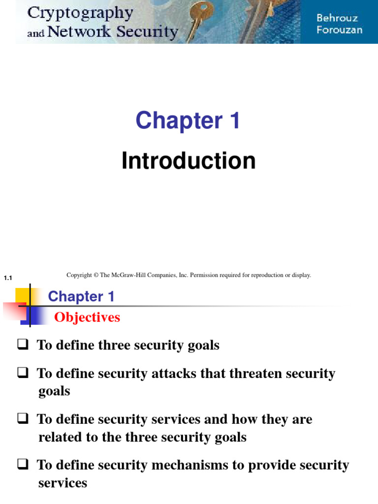 cryptography and network security behrouz ch01 slides | PDF | Information Security | Security