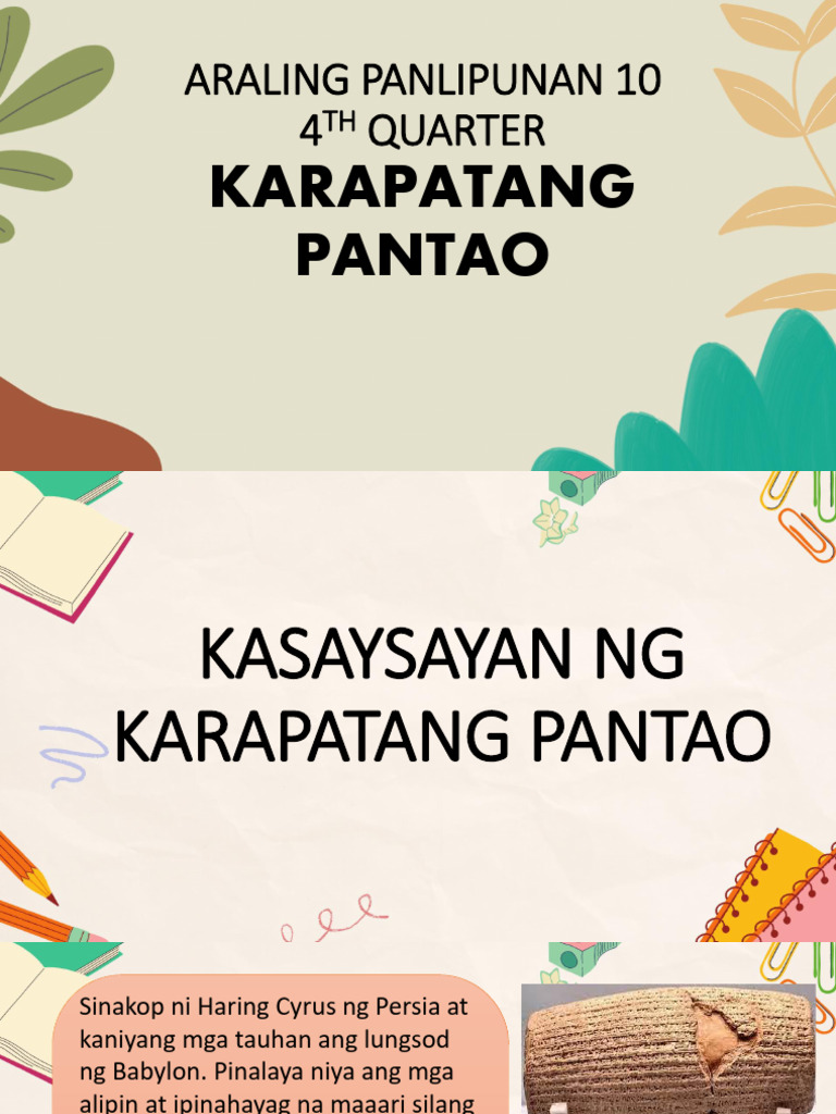 Karapatang Pantao Summary | PDF