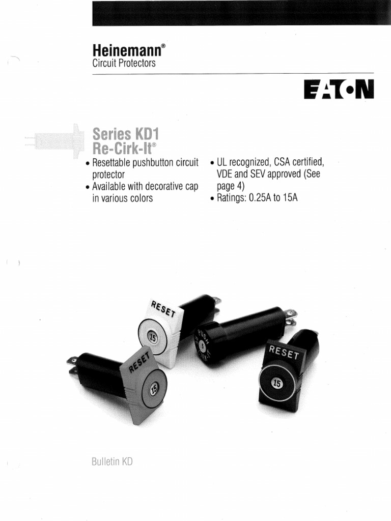 Heinemann Series Kd1 Circuit Protectors | PDF