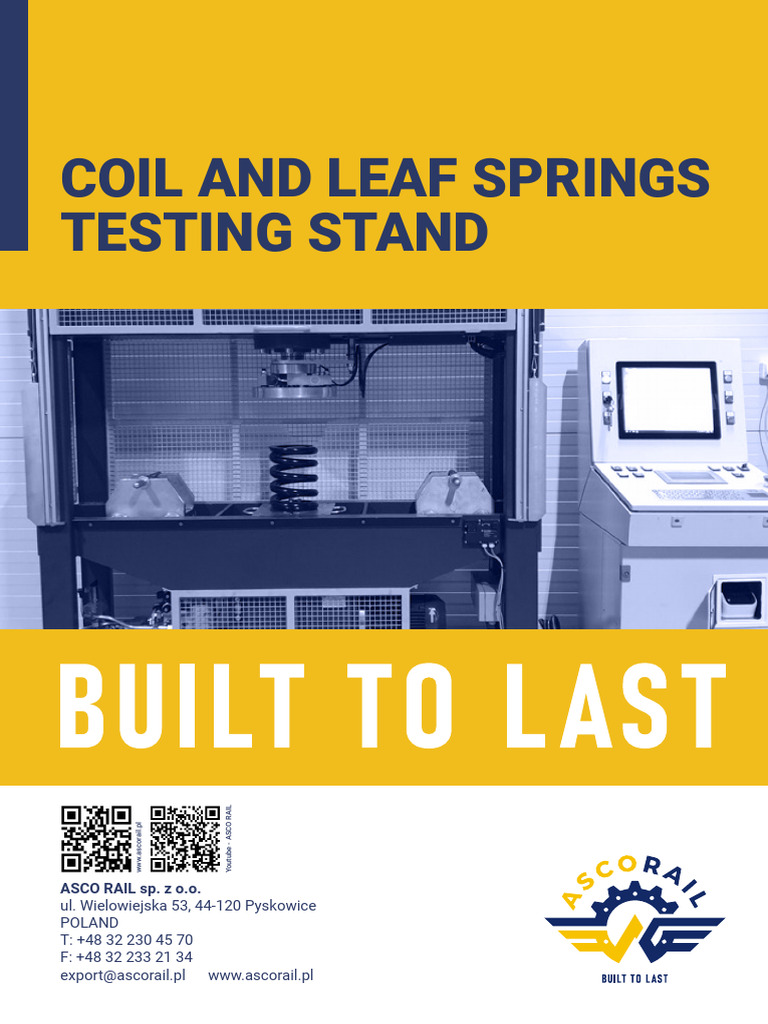 Coil and Leaf Spring Test Stand | PDF | Electrical Engineering ...