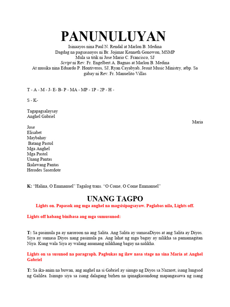 PANUNULUYAN | PDF
