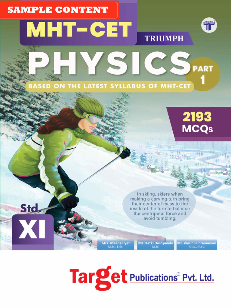 Sample PDF of MHT Cet Triumph Physics Part 1 Book Sample Content 3434 ...