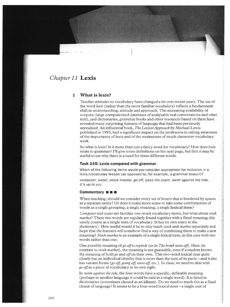 Scrivener 2012 What Is Lexis | PDF | Word | Vocabulary