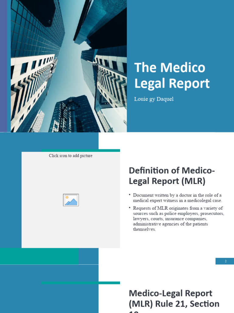 Overview of Medico-Legal Reports | PDF | Psychology | Clinical Psychology