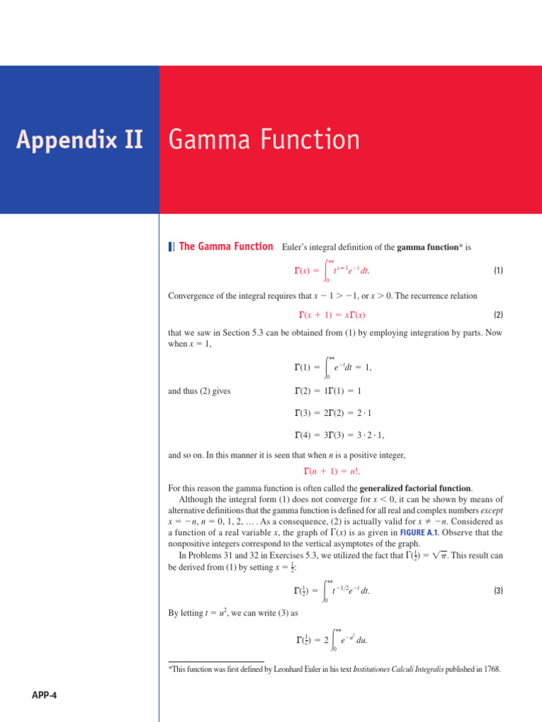 Tablice - Gama Funkcija | PDF | Function (Mathematics) | Functions And ...
