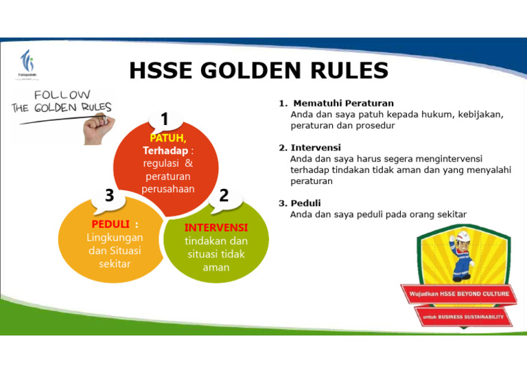 Golden Rules HSSE Pertamina | PDF | Ilmu Sosial | Gaya Hidup