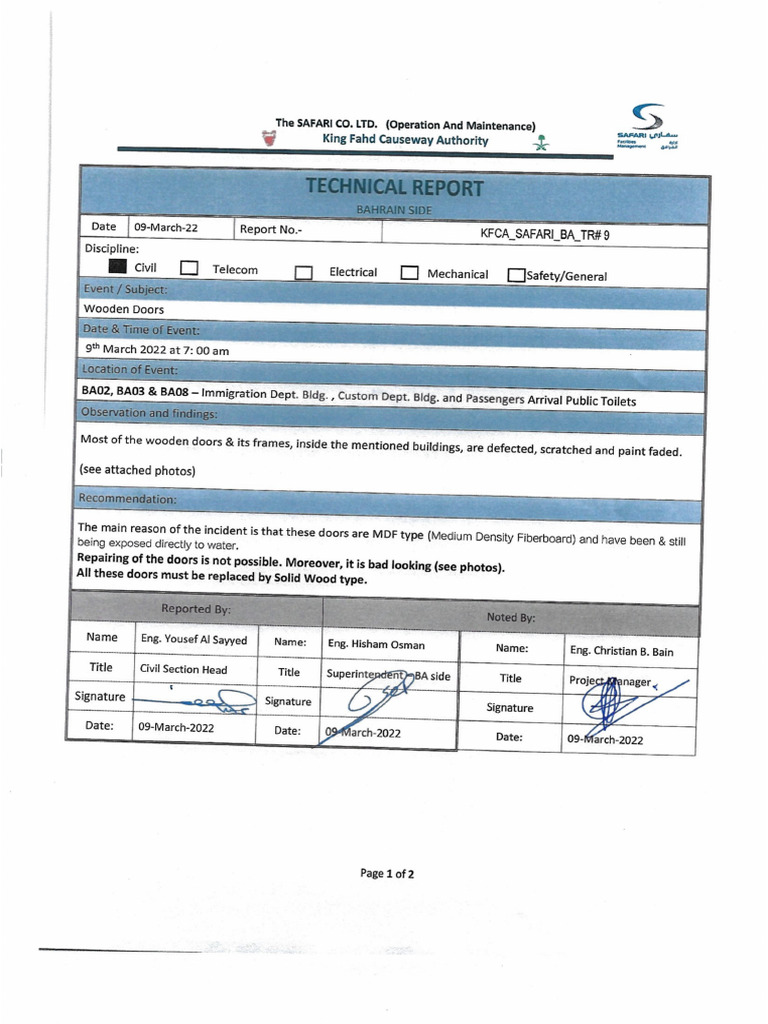 KFCA_SAFARI_BA_TR #009 ISSUED 09March, 2022 For Bahrain Side B02, ba03 ...