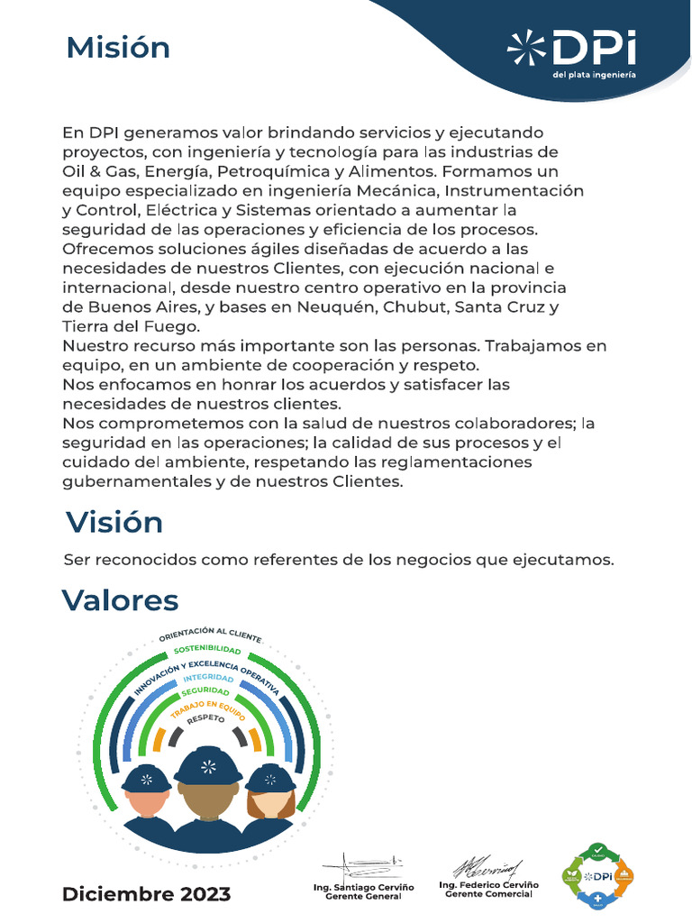 Mision Vision Politicas Juntas A3 | PDF